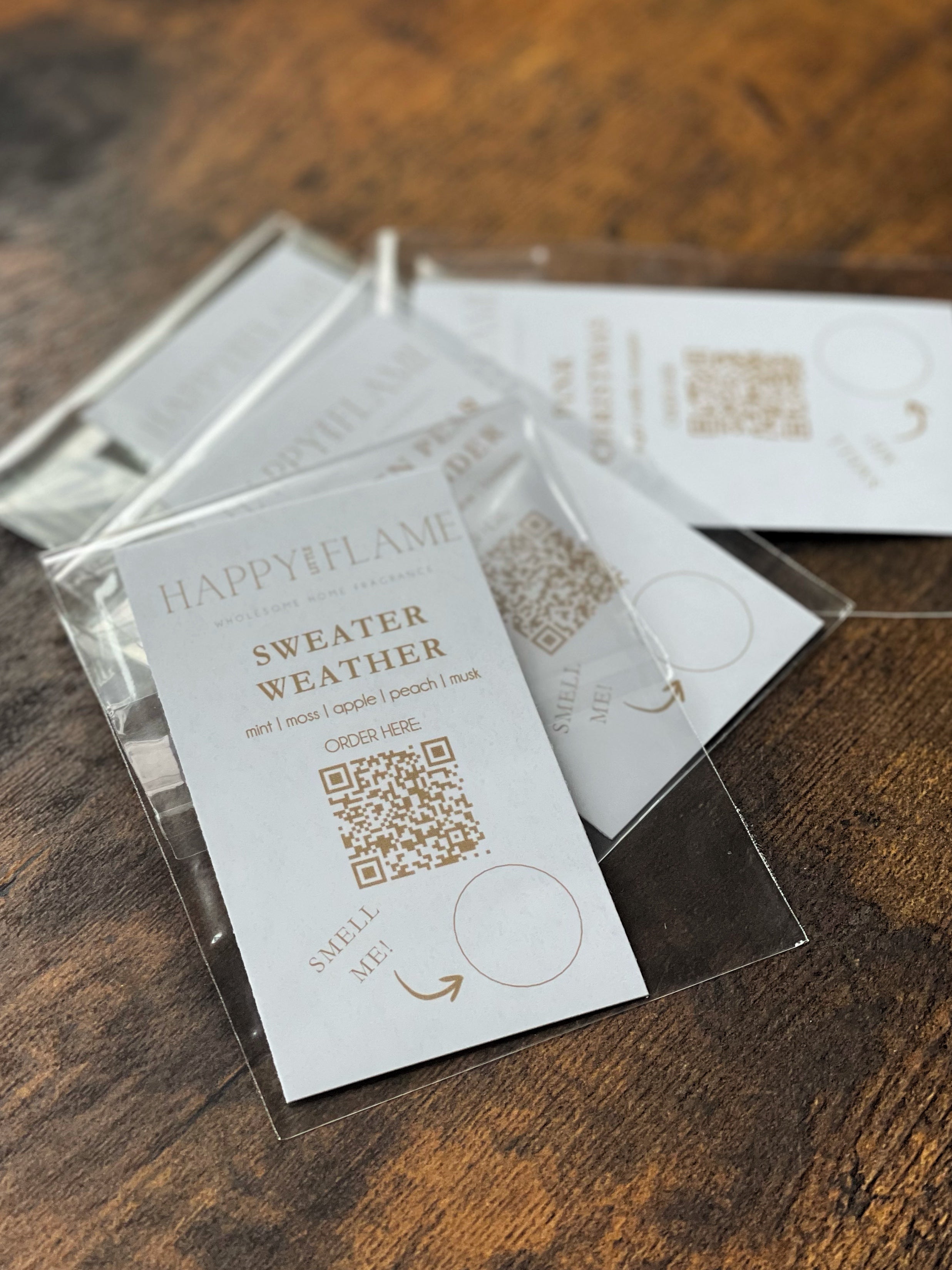 Scent Sample Cards – Happy Little Flame
